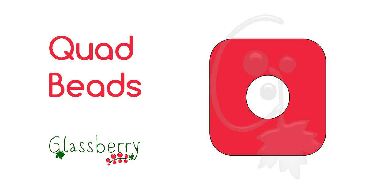 Намистини Quad Beads | Glassberry